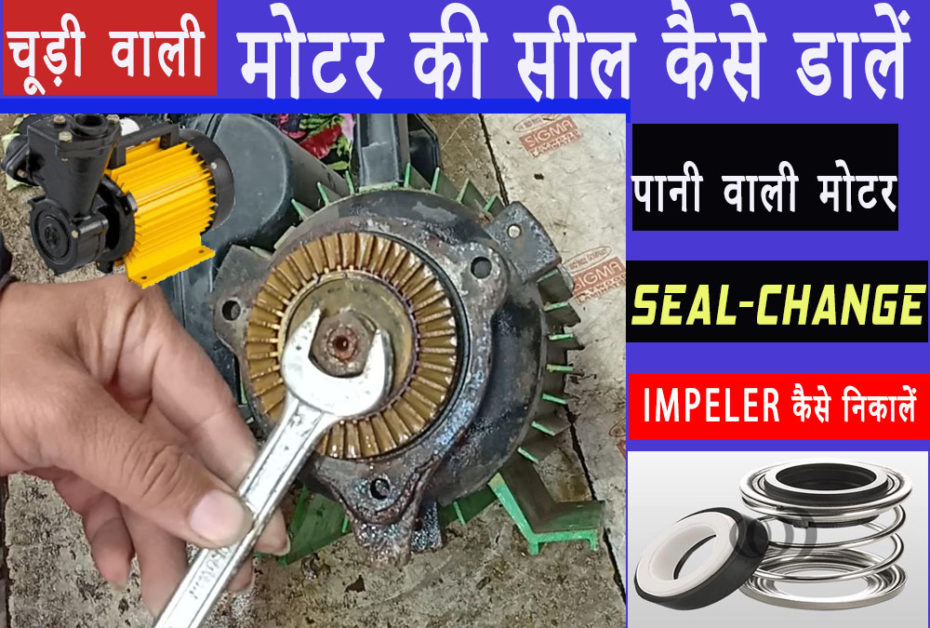 वाटर मोटर की सील कैसे बदले आसान तरीके से। How To Replace Water Pump Seal